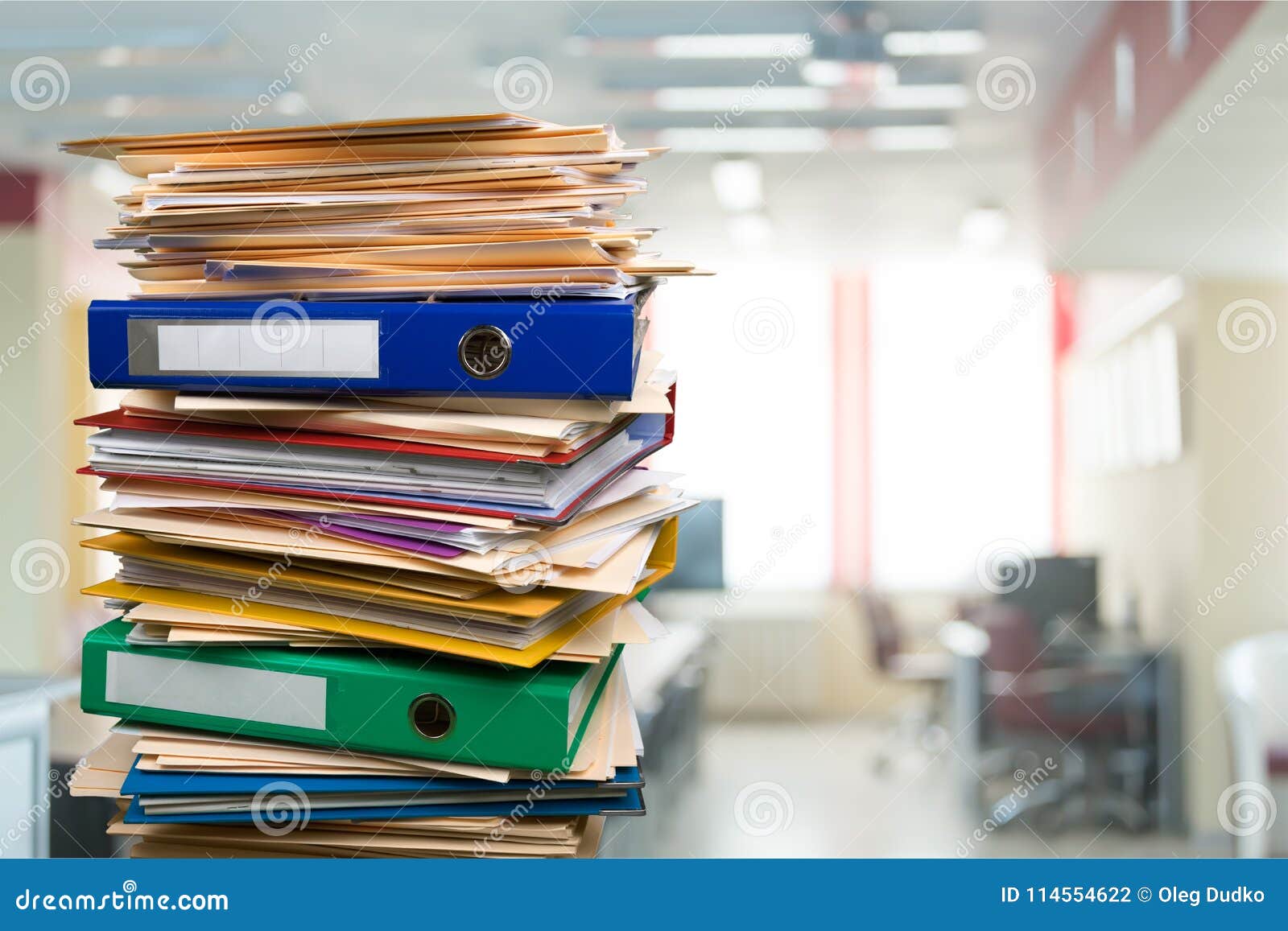 Stack stock photo. Image of messy, stack, business, office - 114554622