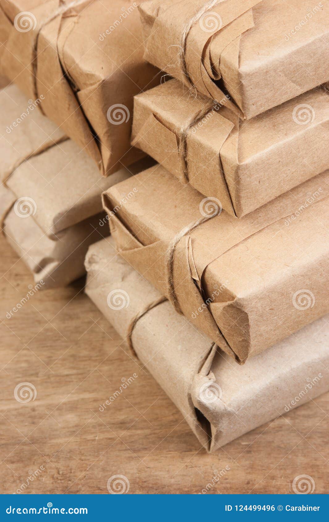 Stack parcel in warehouse stock photo. Image of container - 124499496
