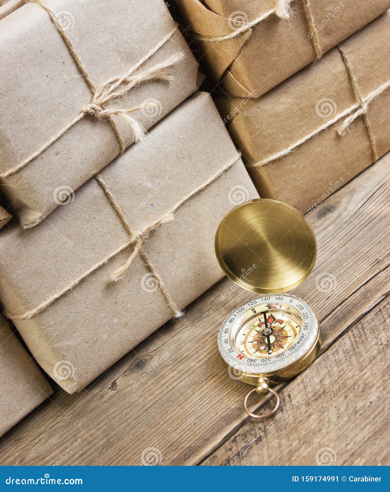 Stack parcel in warehouse stock image. Image of seal - 159174991