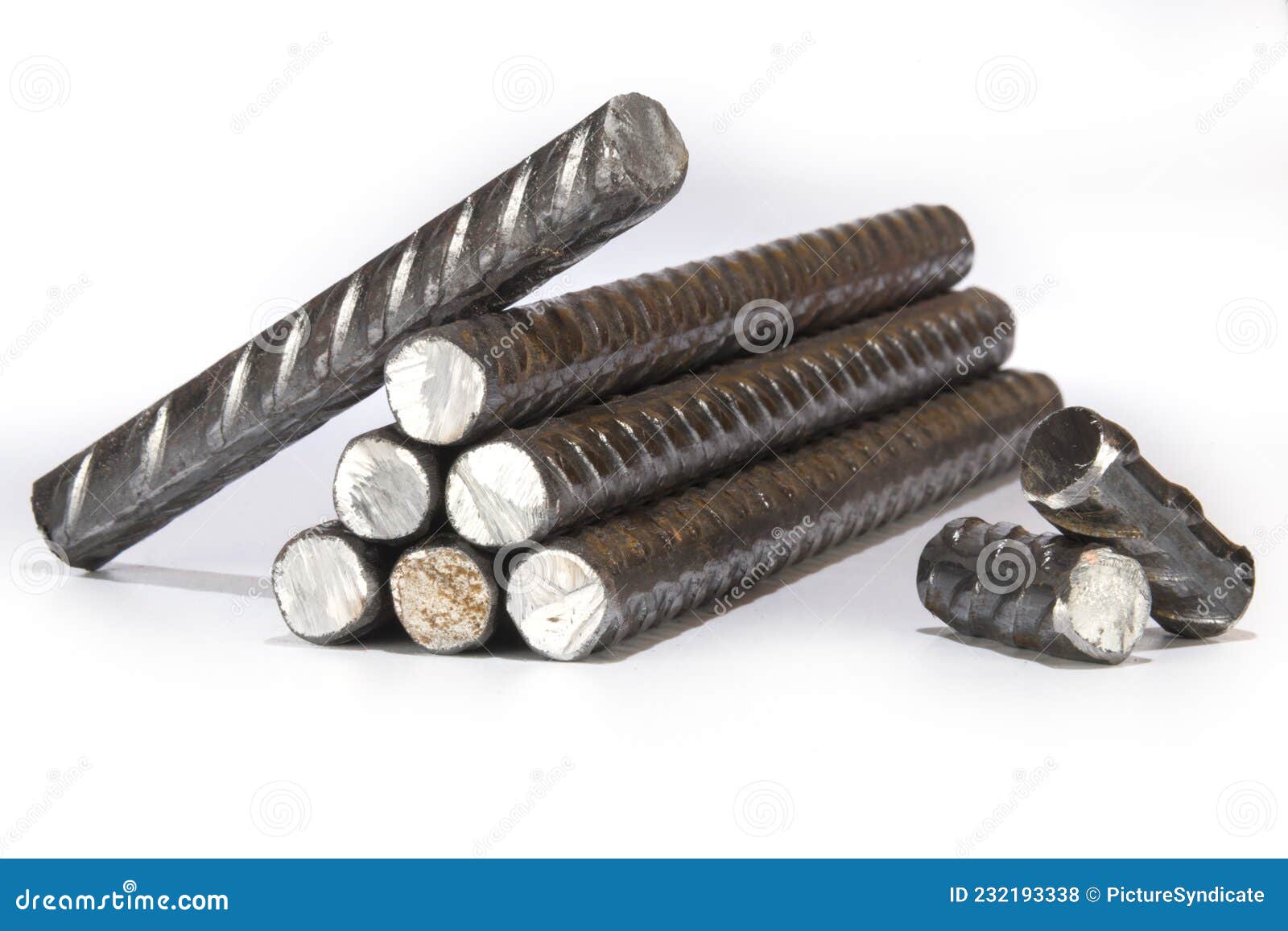 Stack and Parts of Construction Steel Stock Photo - Image of iron ...