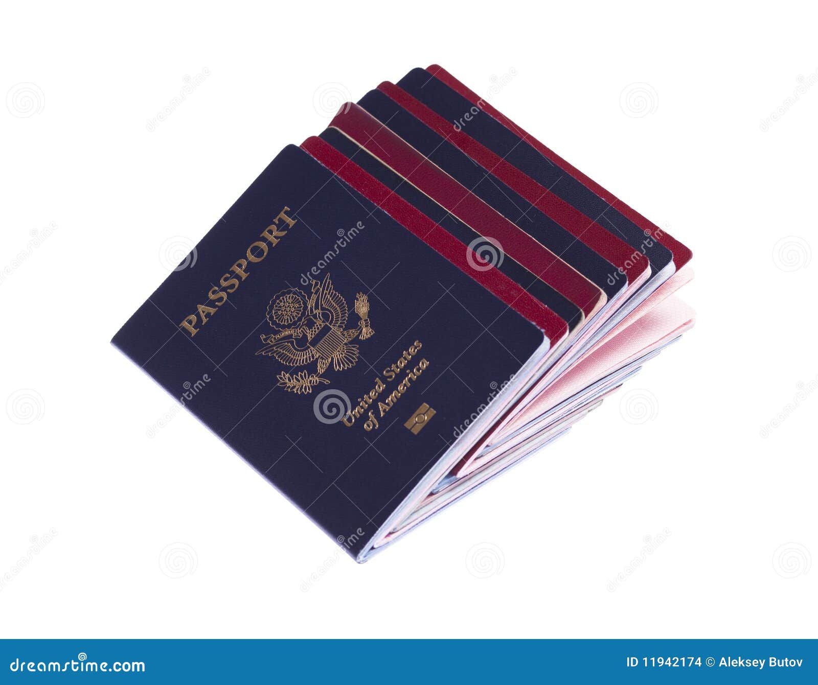 Stack of passports 04 stock photo. Image of security - 11942174
