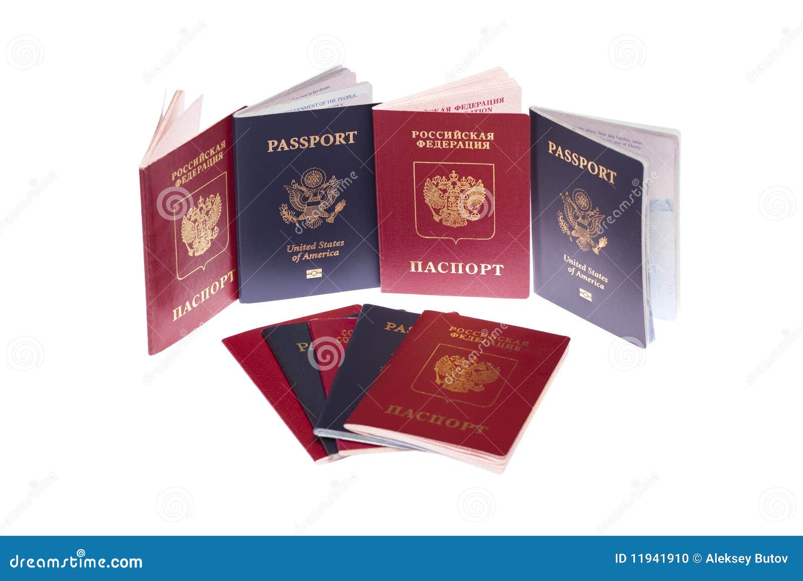 Stack of passports stock photo. Image of russian, background - 11941910