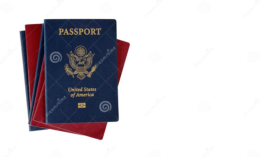 Stack of passports stock photo. Image of isolated, immigration - 29585040