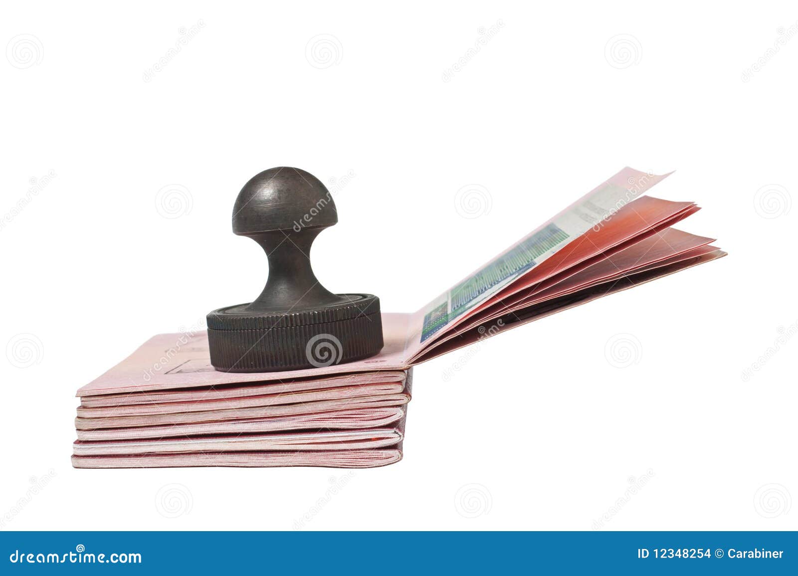 Stack of Passports and Stamp Stock Photo - Image of airport, pass: 12348254