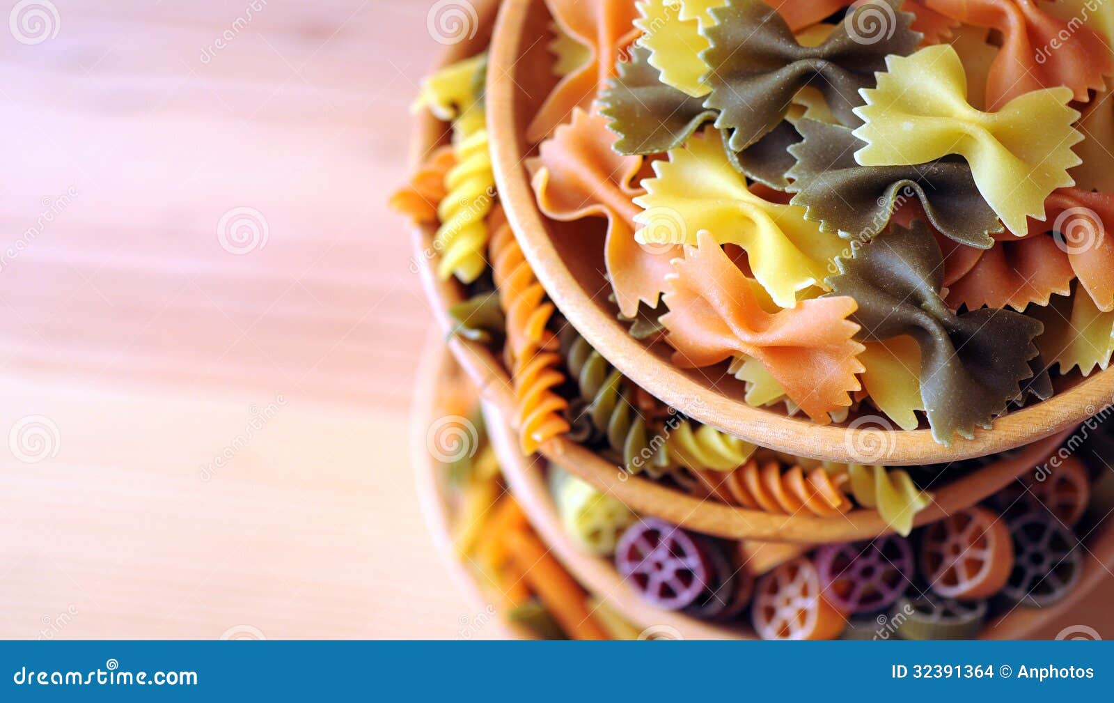 Stack of pasta bowls stock photo. Image of background - 32391364