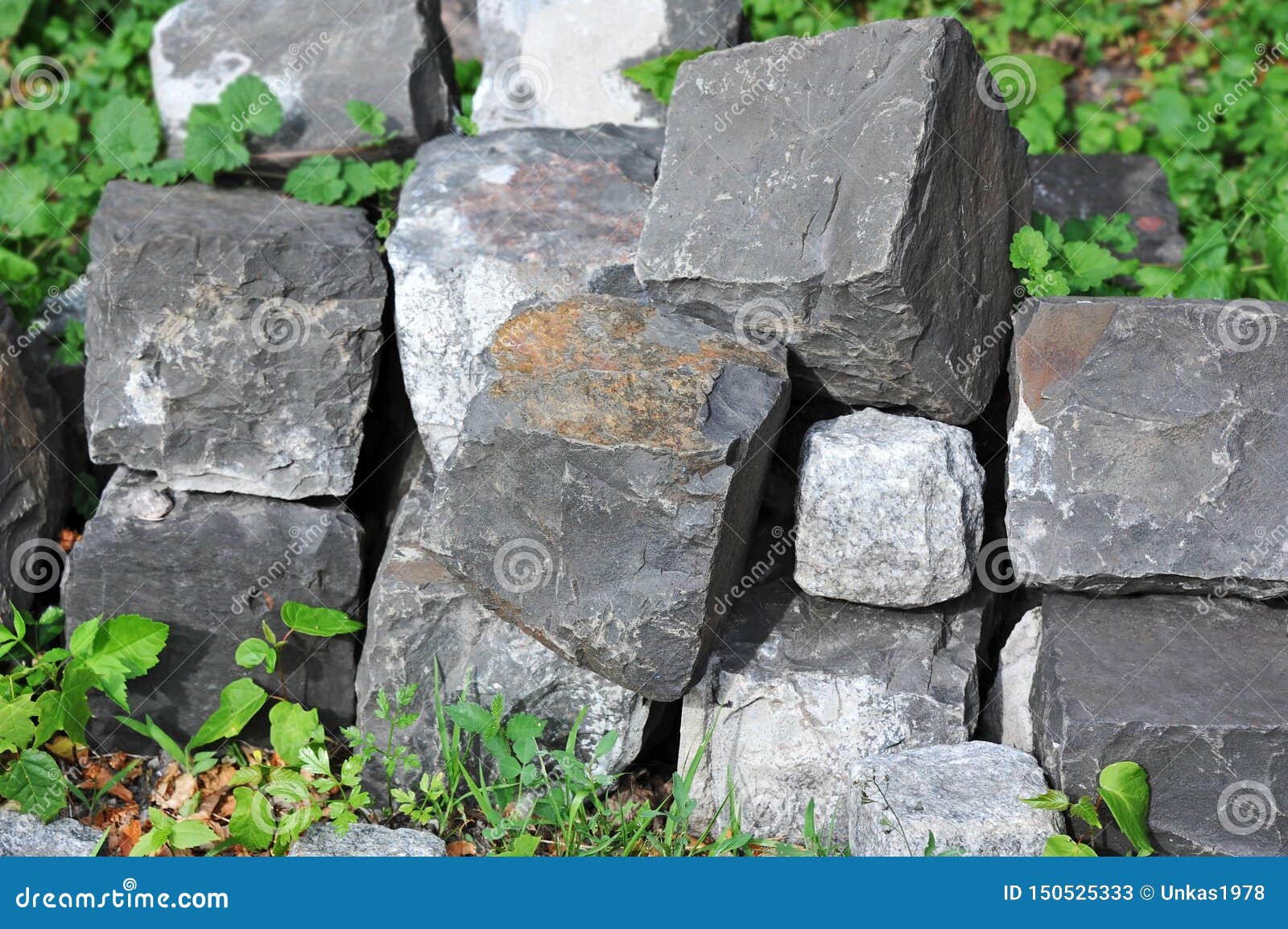 Stack of paving stone stock image. Image of abstract - 150525333