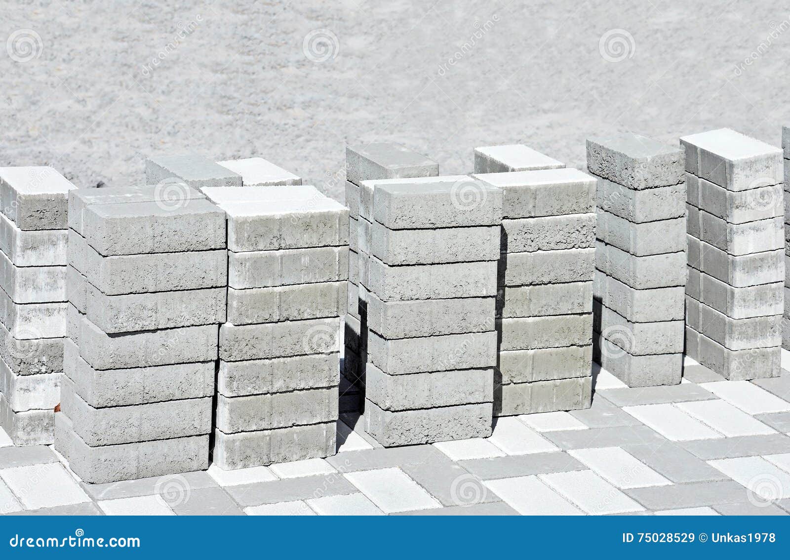 Stack of paving stone stock image. Image of cobble, material - 75028529