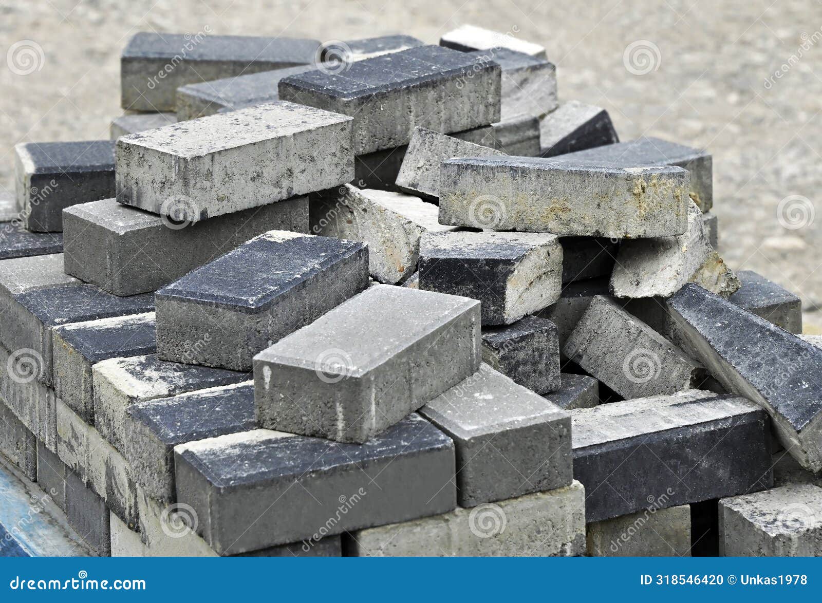Stack of paving stone stock photo. Image of building - 318546420