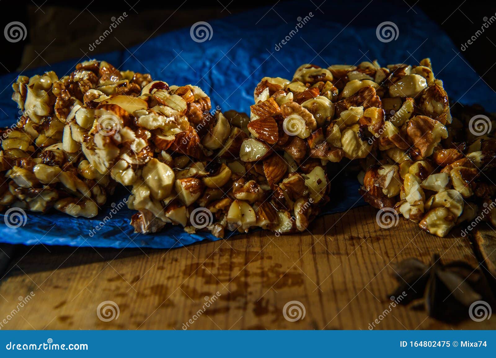 Stack of Peanut Brittle Village Background Stock Image - Image of ...