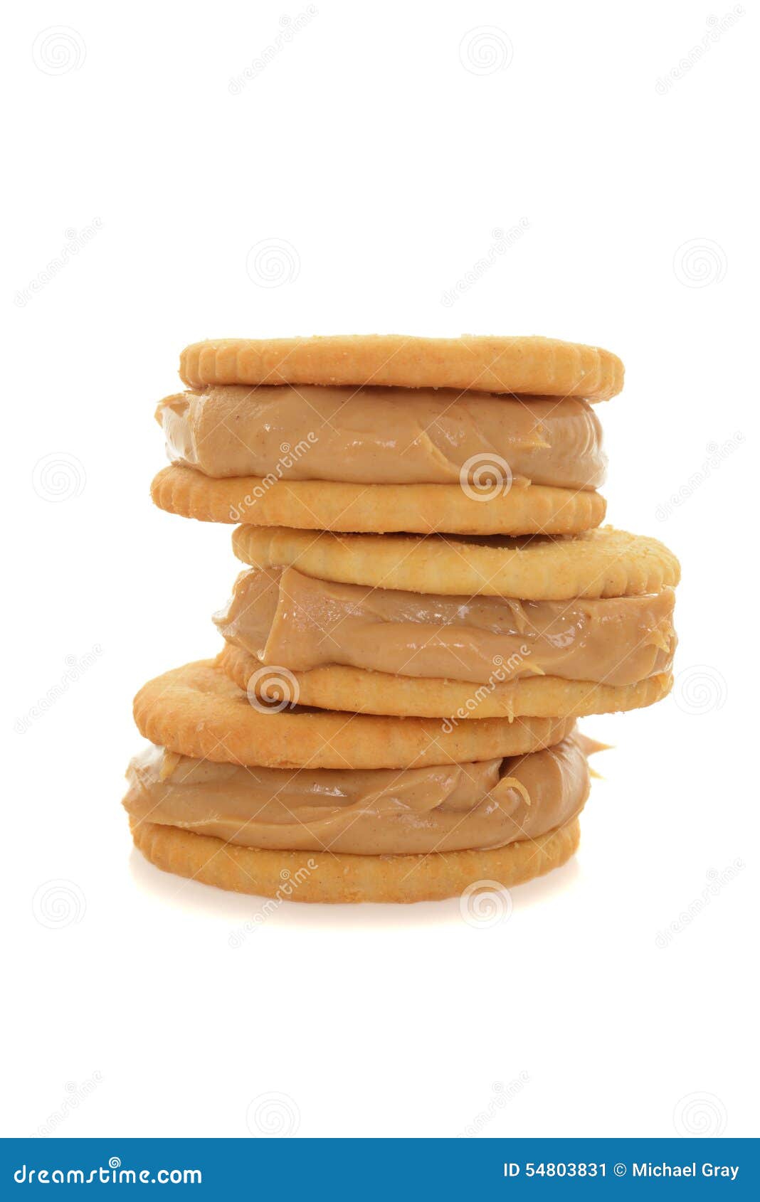 Stack Peanut Butter Cracker Snacks Stock Image - Image of food, macro ...