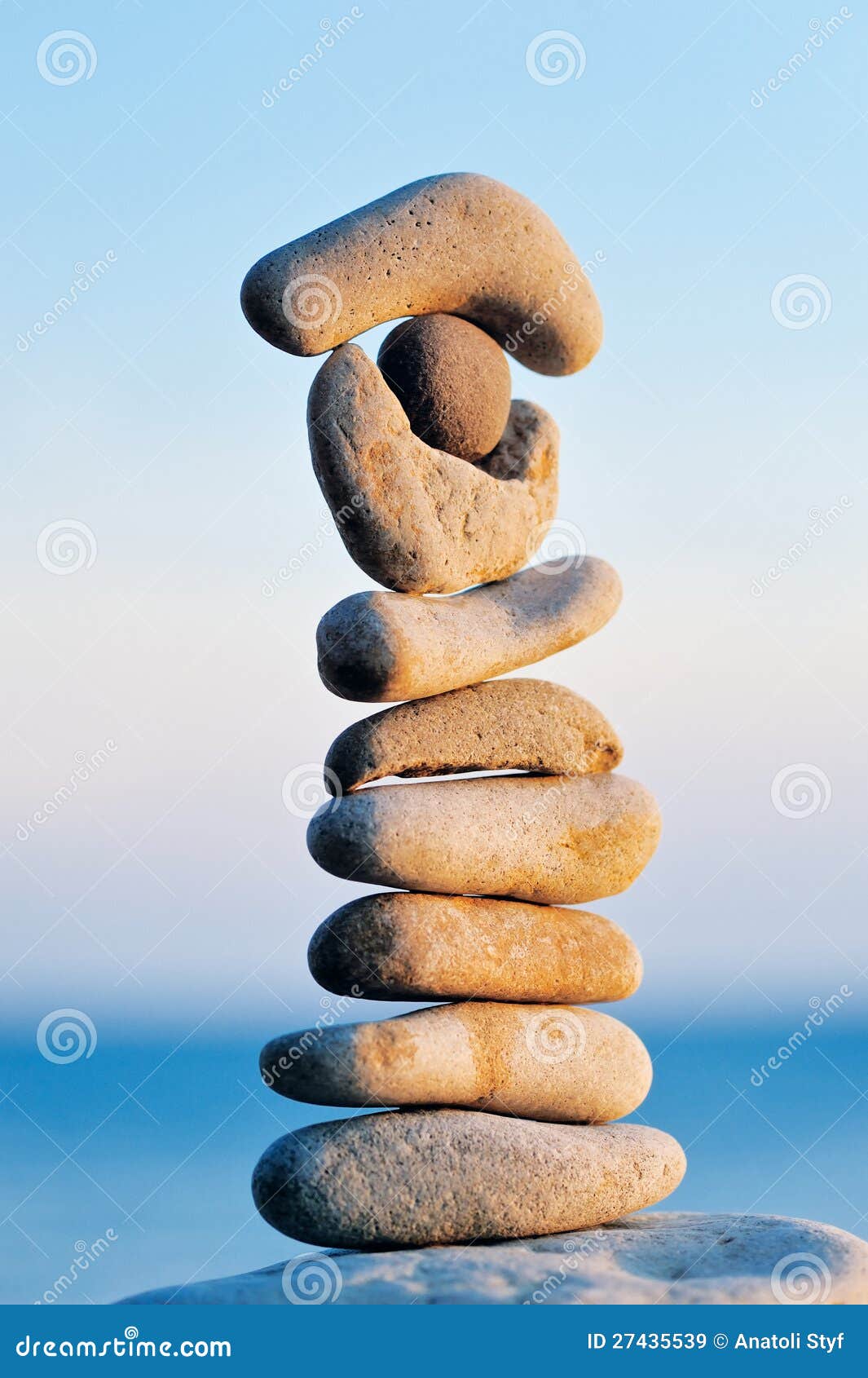 Stack of pebbles stock image. Image of stacked, fulcrum - 27435539