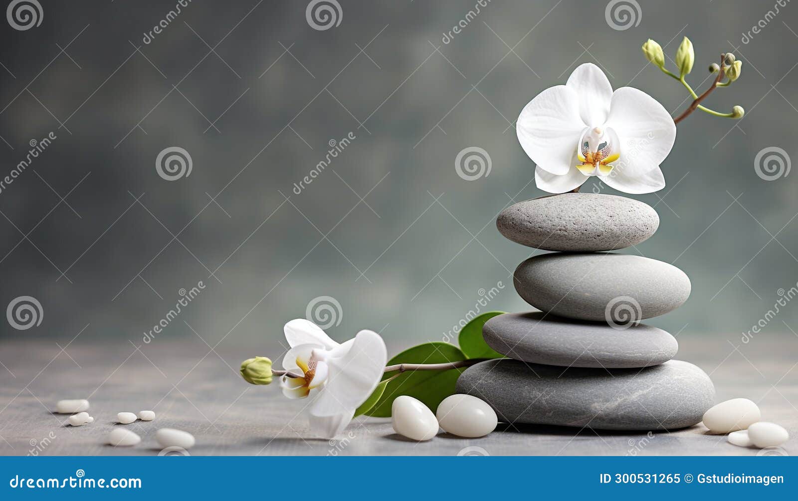 Stack of Pebbles, Balancing in Harmony, Spa Relaxation Generated by AI ...