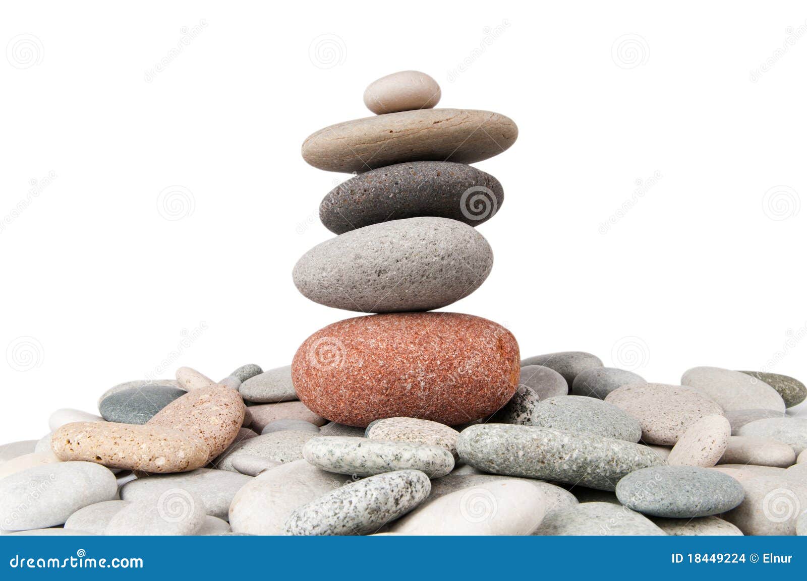 Stack of pebbles isolated stock photo. Image of abstract - 18449224