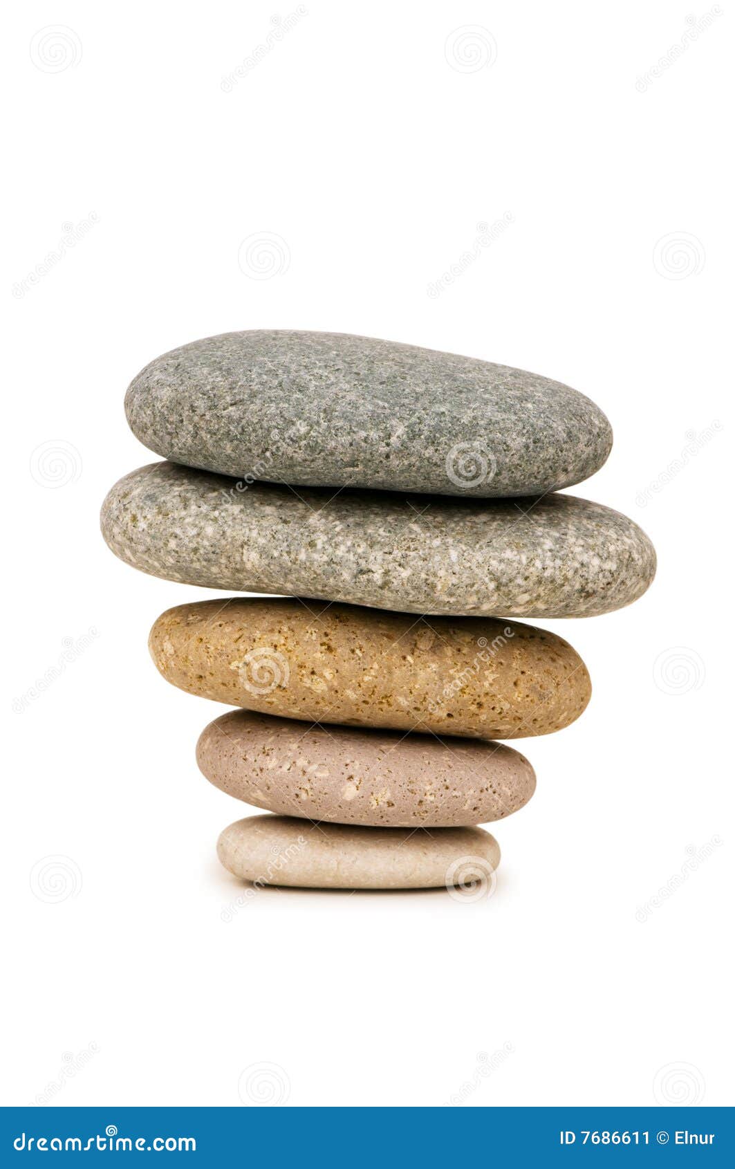 Stack of pebbles isolated stock image. Image of pebbles - 7686611