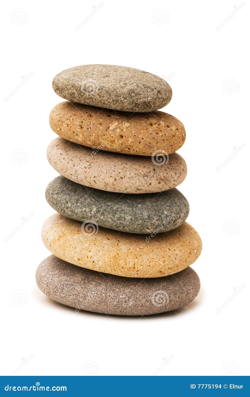 Stack of pebbles isolated stock photo. Image of abstract - 7775194
