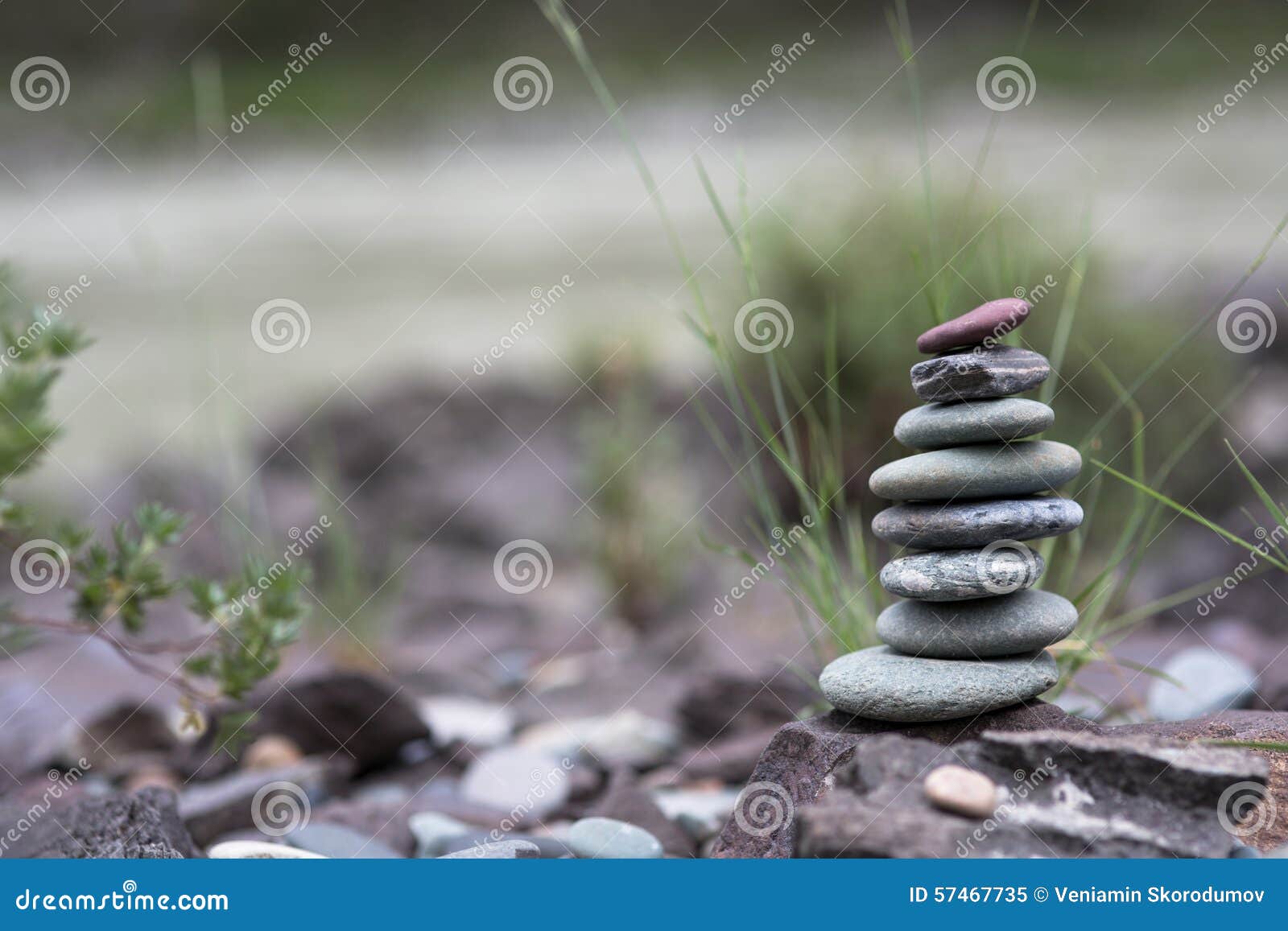 Stack of pebbles stock image. Image of balancing, pebbles - 57467735