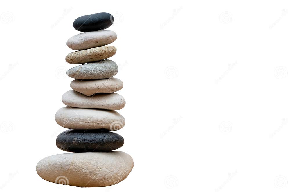 Stack of Pebbles in an Unstable State. Stock Photo - Image of outdoors ...