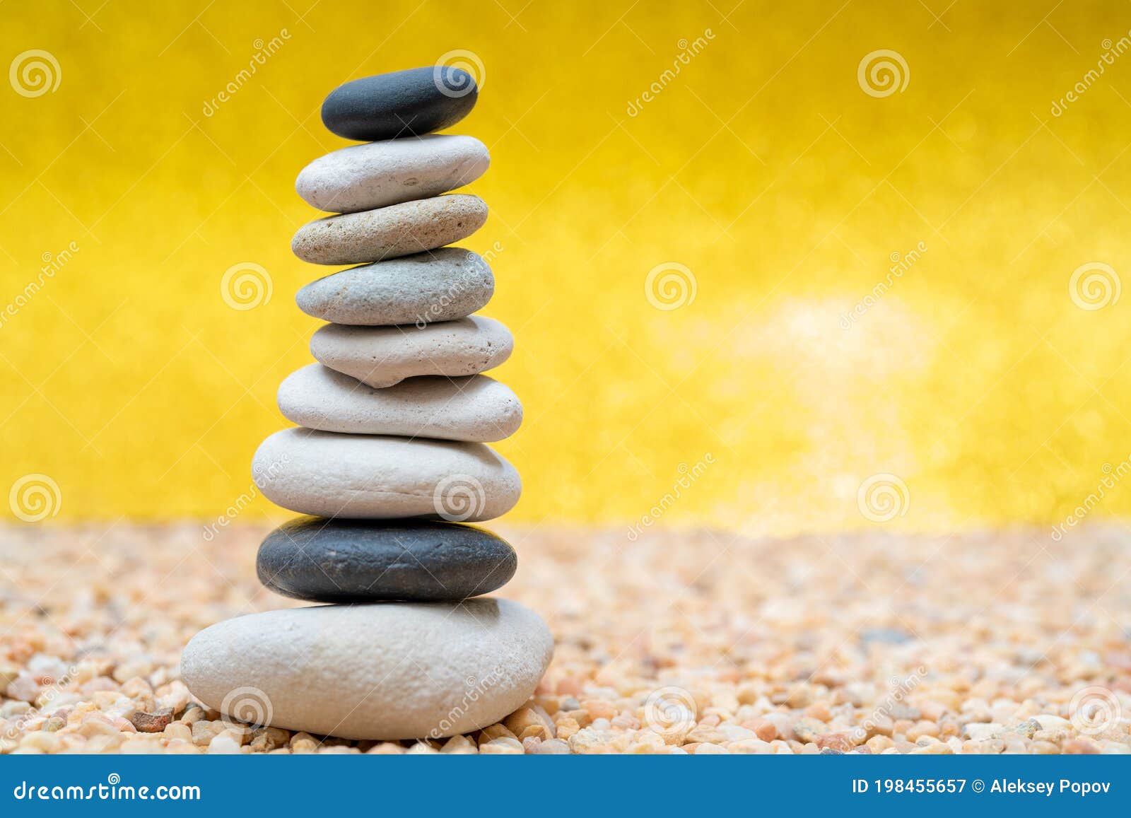 Stack of Pebbles in an Unstable State. Stock Image - Image of lifestyle ...