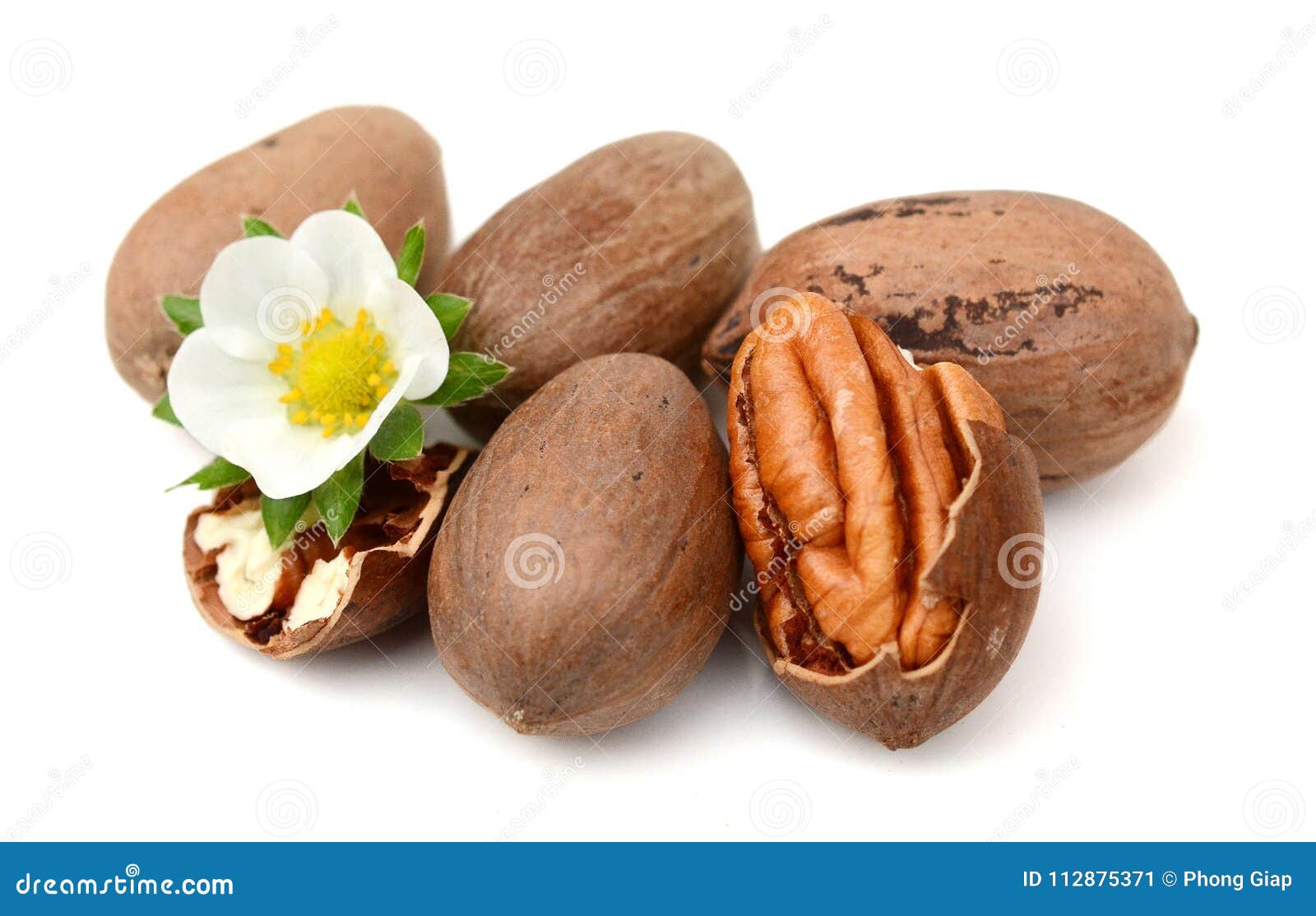 Stack of Pecan Nuts. Food, Nutshell. Stock Image - Image of fatty ...
