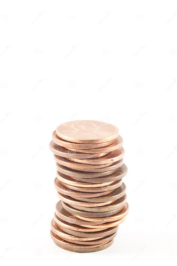 Stack of Pennies stock image. Image of currency, banking - 10898175