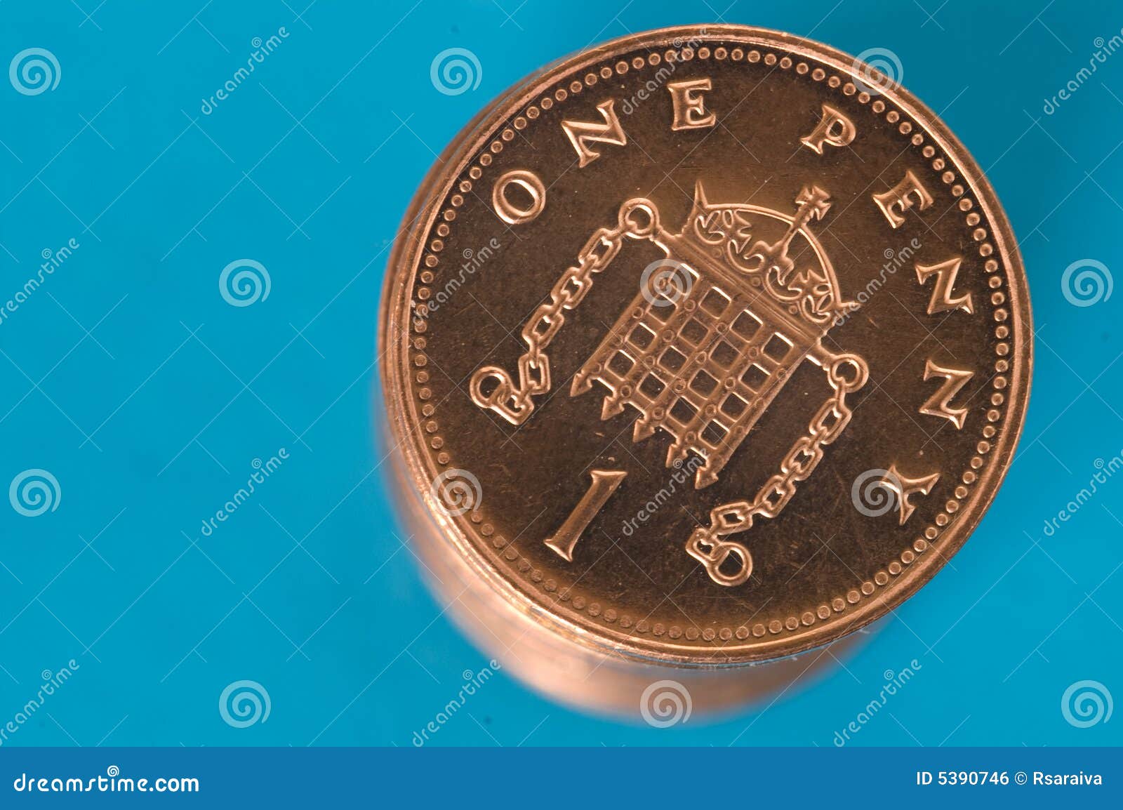 Stack of penny coins stock photo. Image of coins, sterling - 5390746