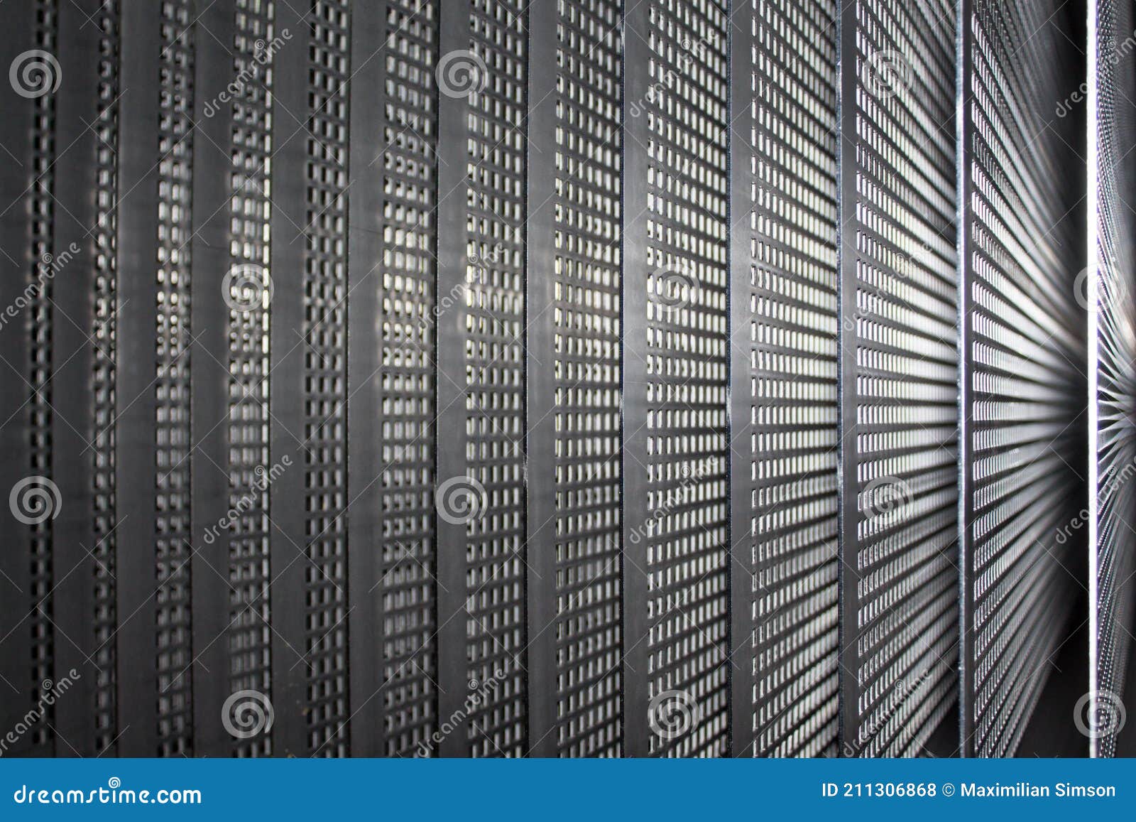 Stack of Perforated Steel Plate Sheets for Processing in a Metal ...