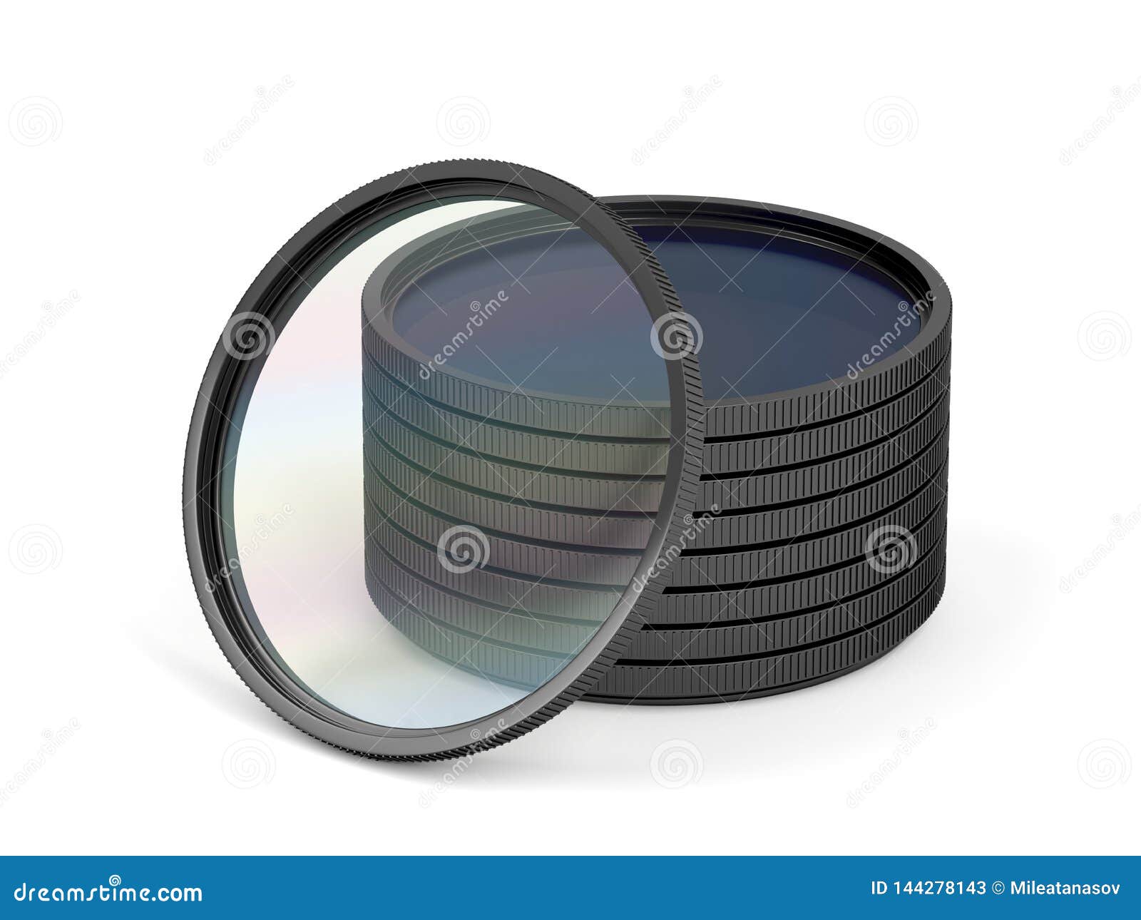 Stack with Photographic Filters Stock Illustration - Illustration of ...