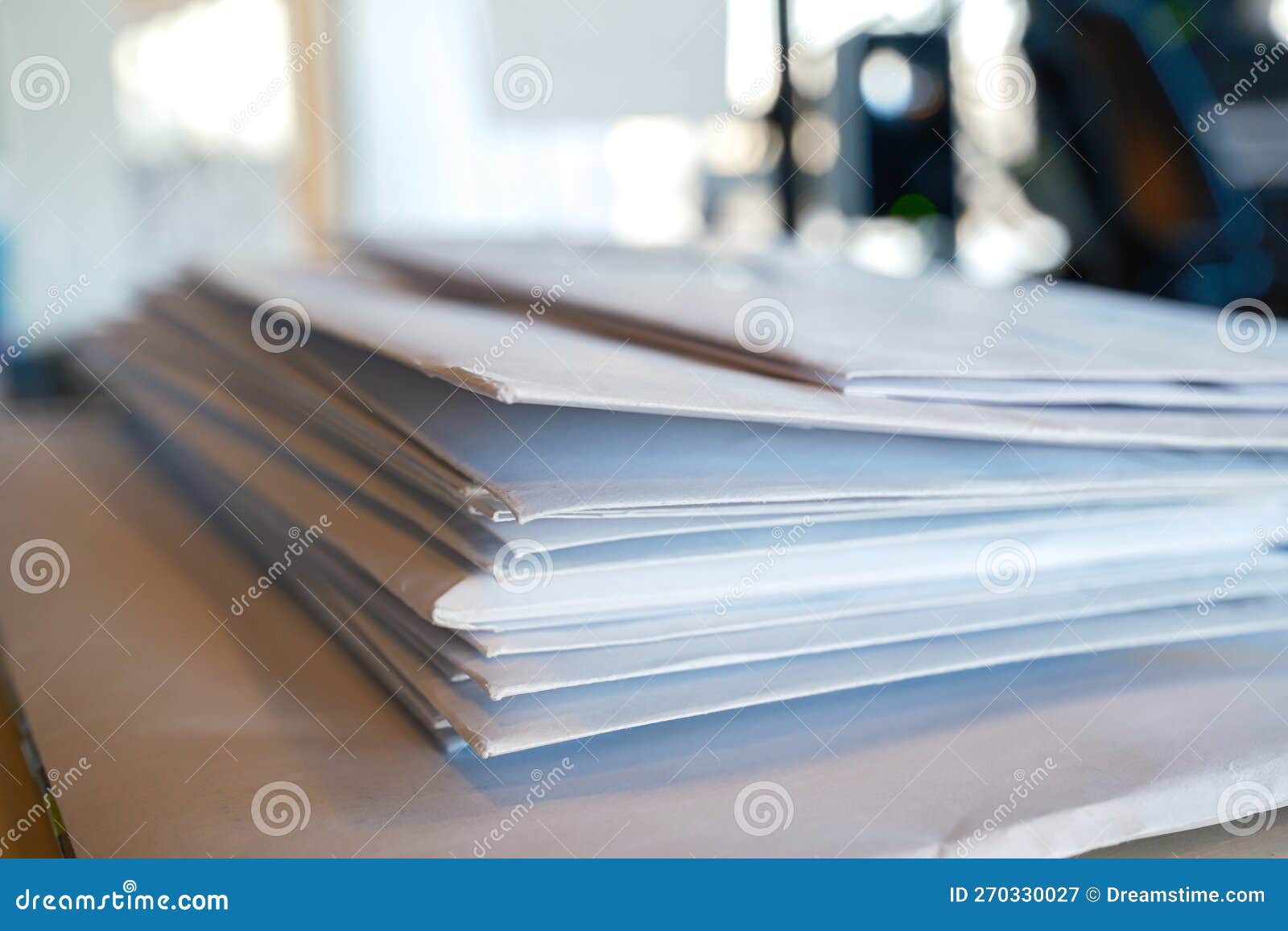 Stack Pile of Letters in Envelopes To Read Stock Image - Image of ...