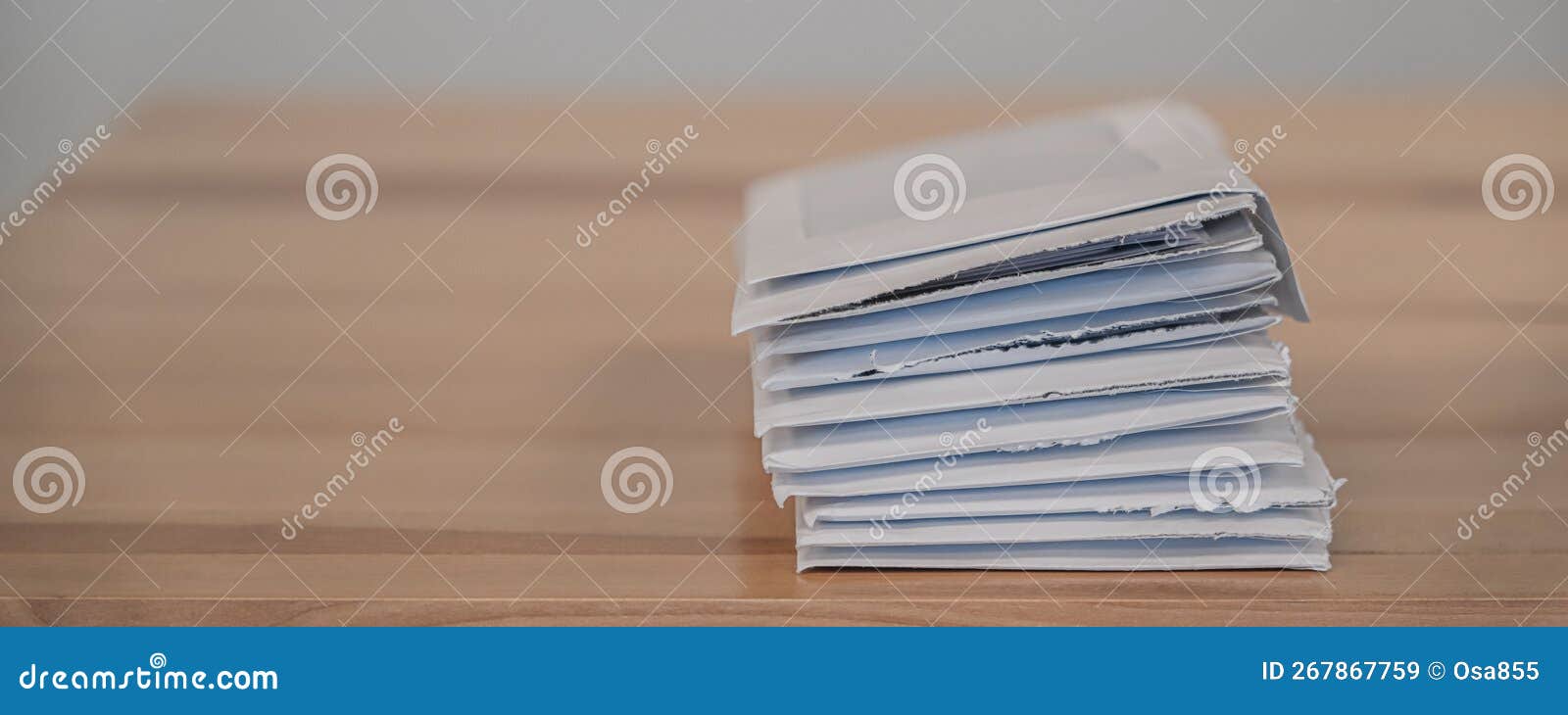 Stack Pile of Opened Envelope Letters To Read Stock Image - Image of ...