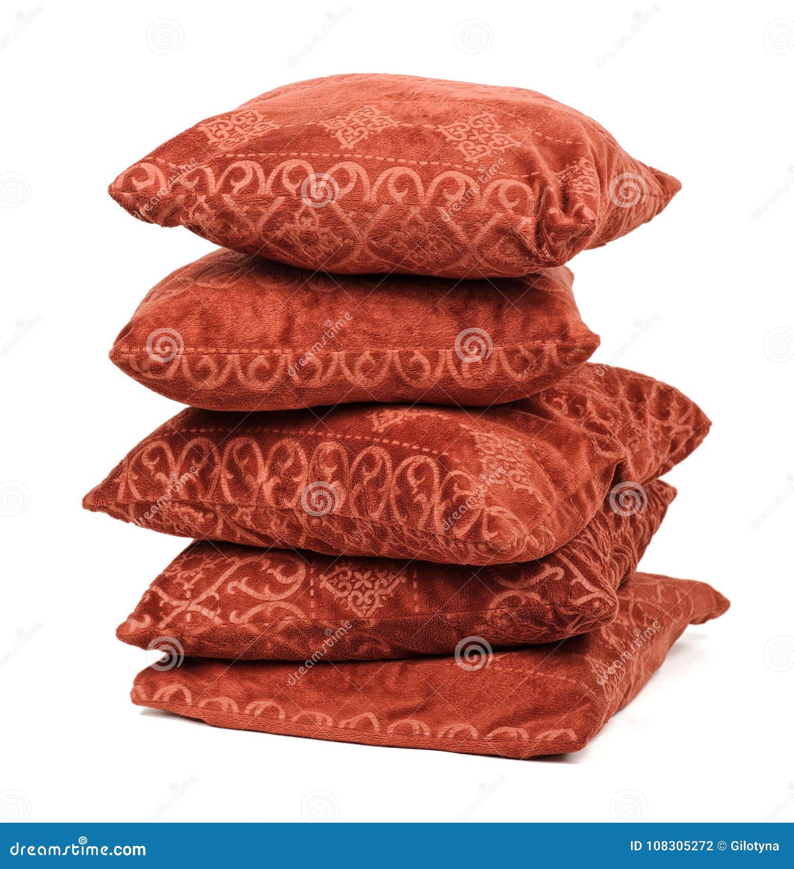 Stack of pillows stock photo. Image of household, comfortable - 108305272