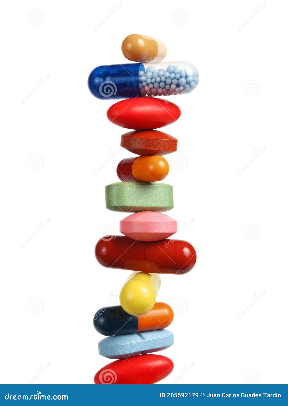 Stack of Pills and Capsules Stock Image - Image of medication ...