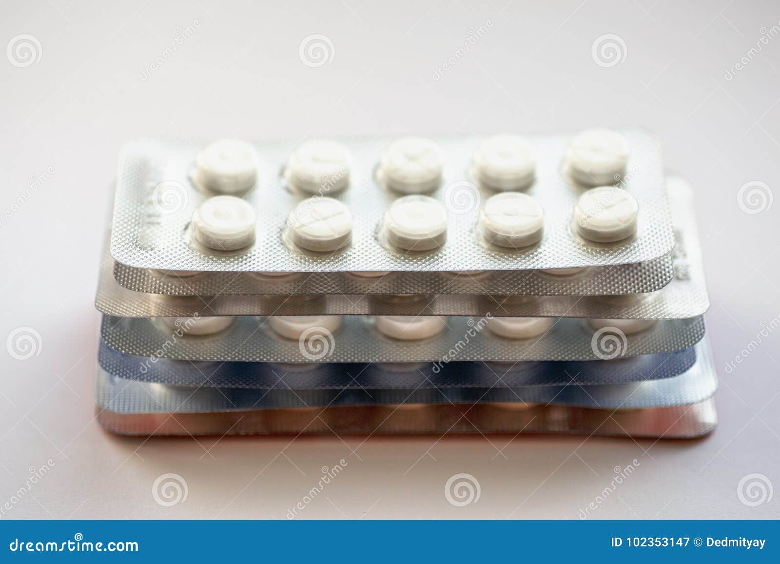 Stack of Pills and Tablets of Medicines Stock Image - Image of medical ...