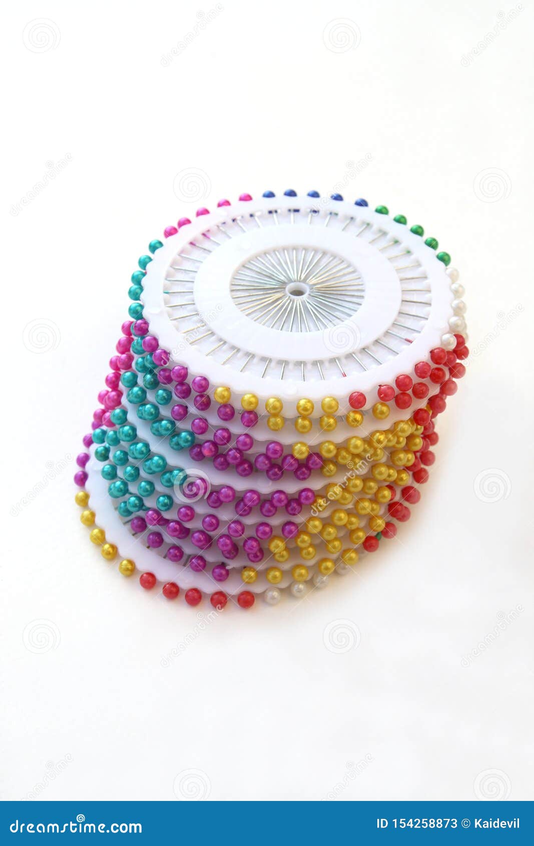 Stack of pin set stock image. Image of background, round - 154258873