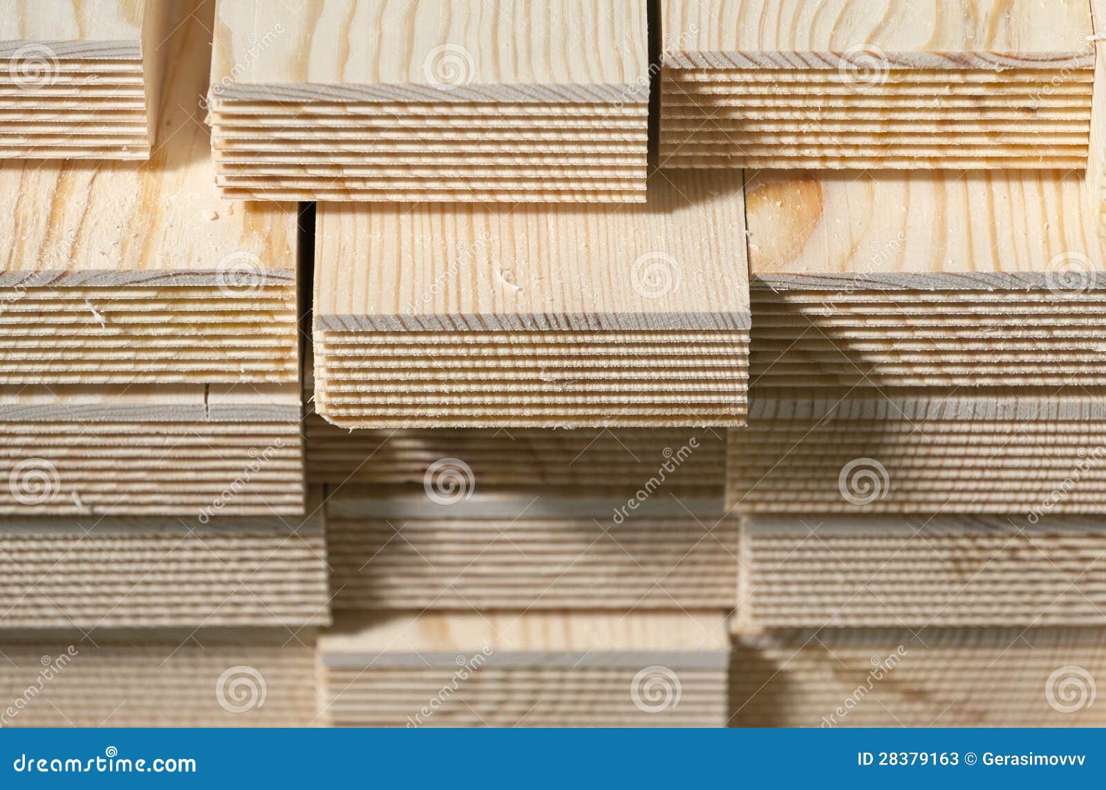 Stack of pine wood planks stock image. Image of plank - 28379163