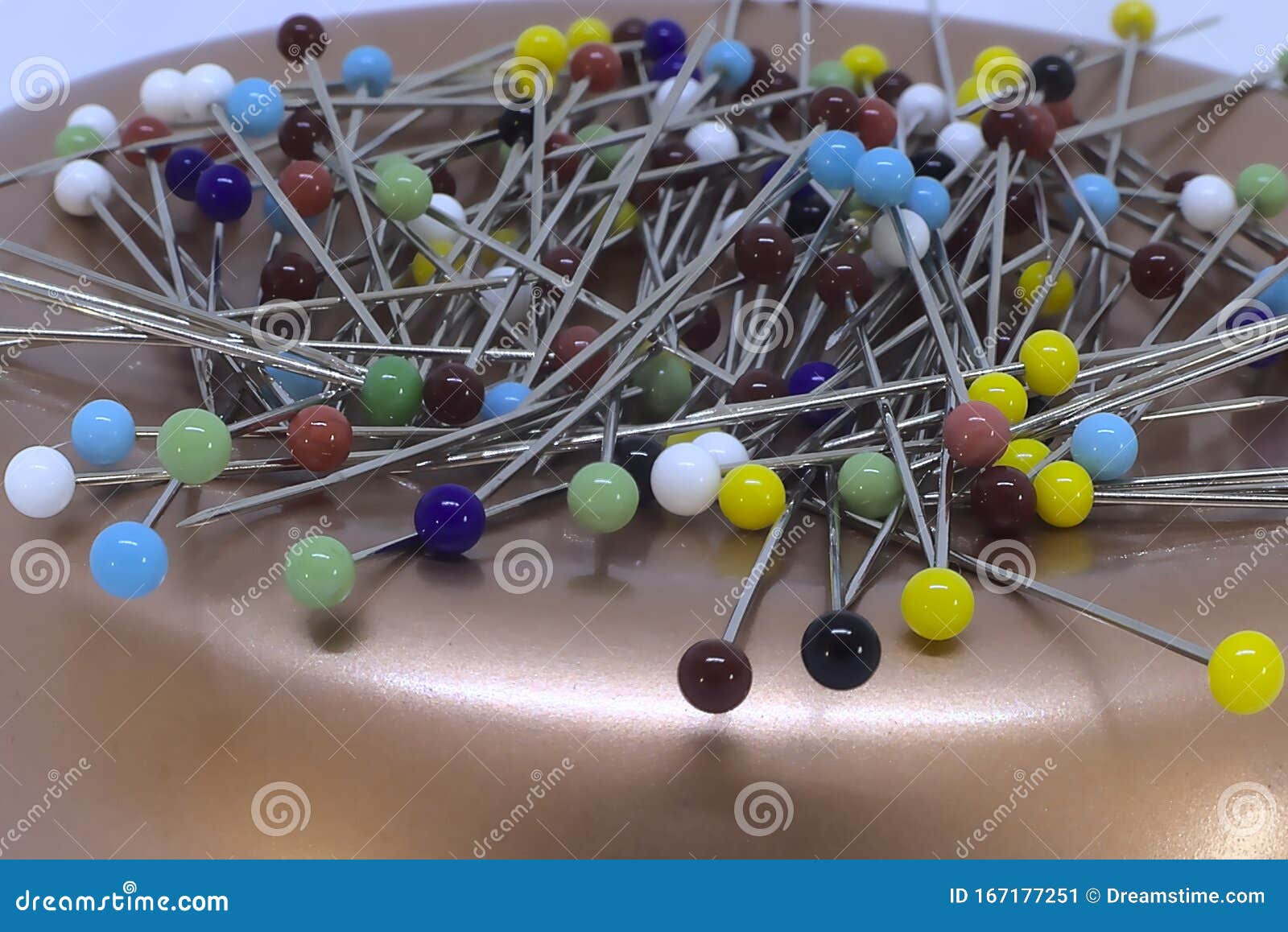 A stack of pins stock image. Image of isolated, repair - 167177251
