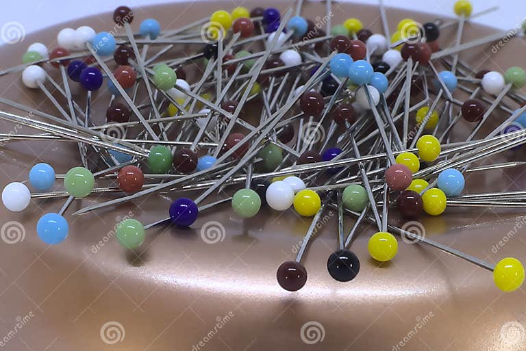 A stack of pins stock image. Image of isolated, repair - 167177251