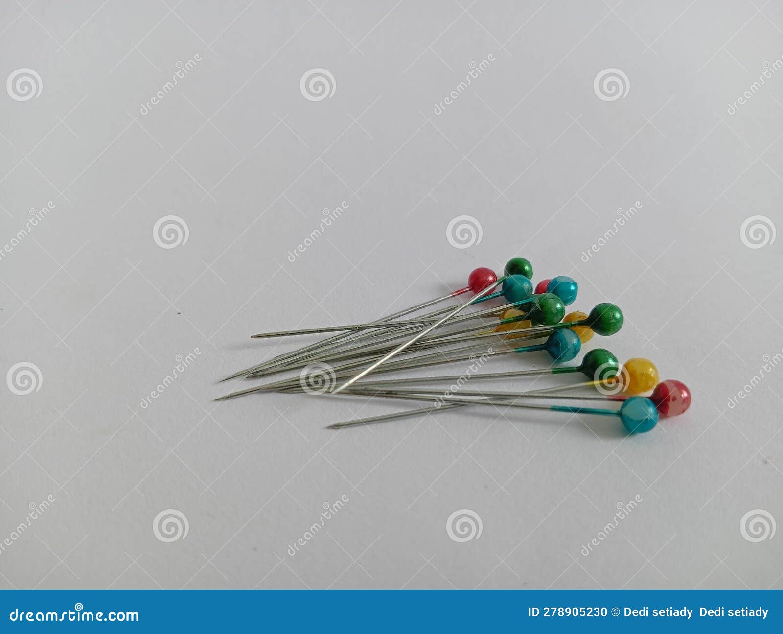 Stack of Pins Isolated on White Background Stock Photo - Image of ...