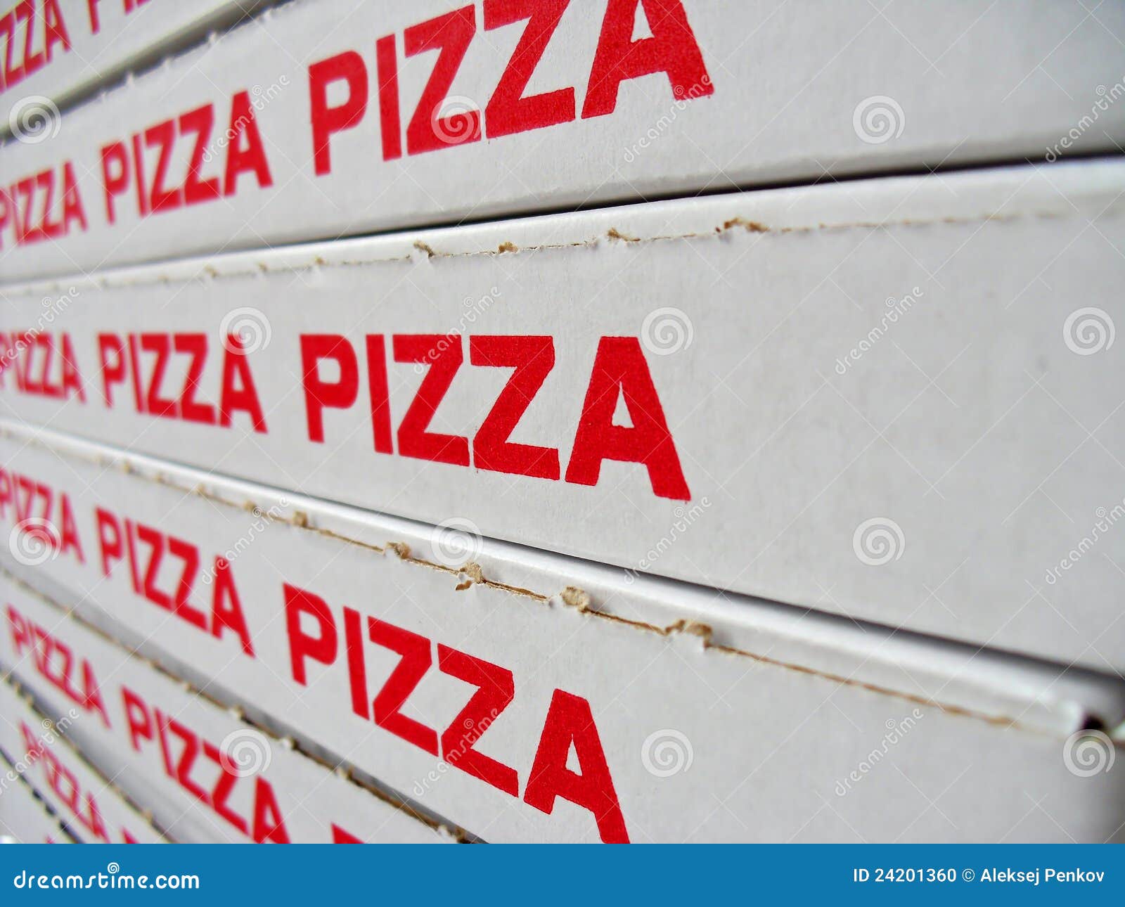 Stack of pizza boxes stock photo. Image of container - 24201360