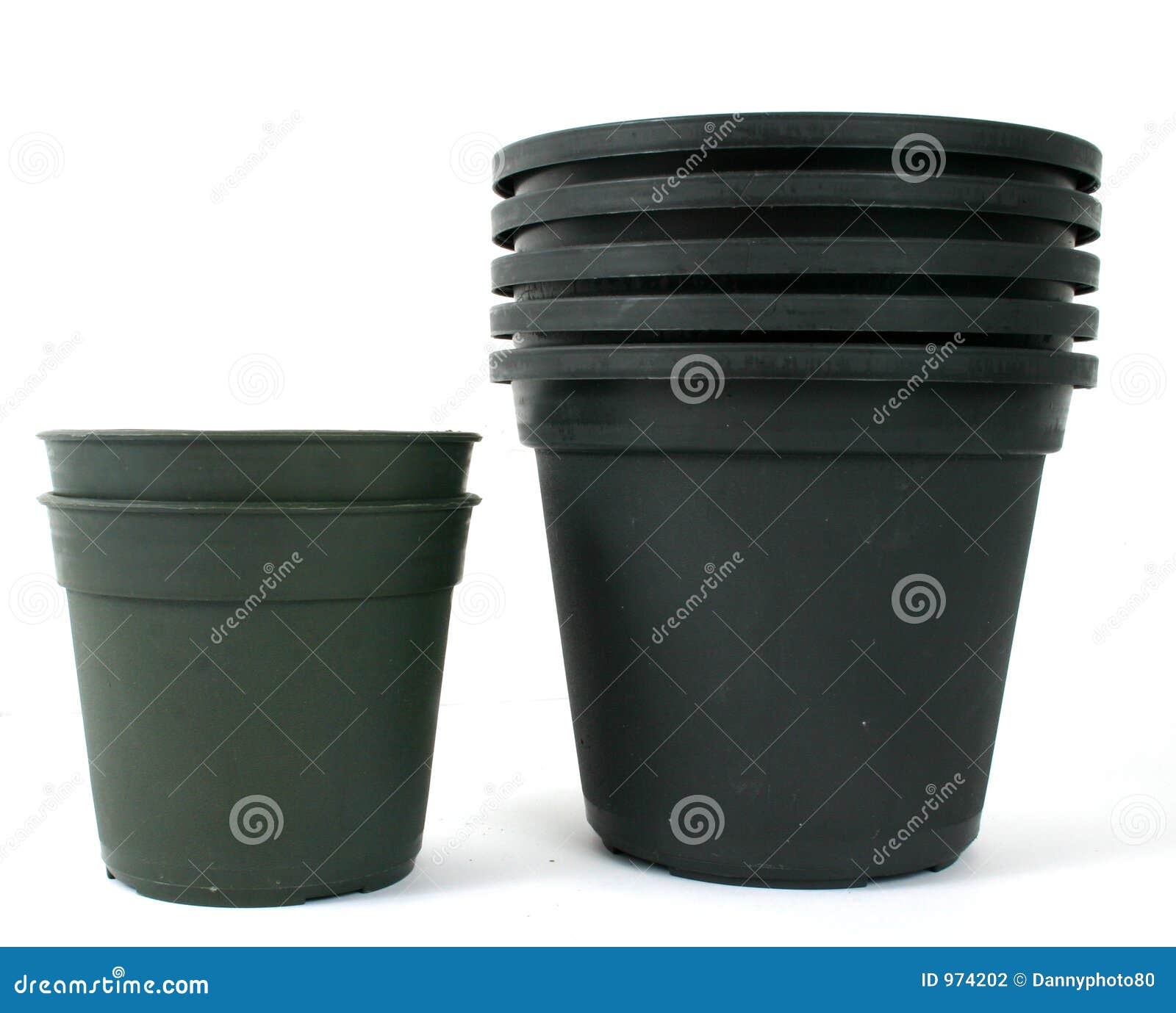 Stack of plant pots stock photo. Image of plants, planting - 974202
