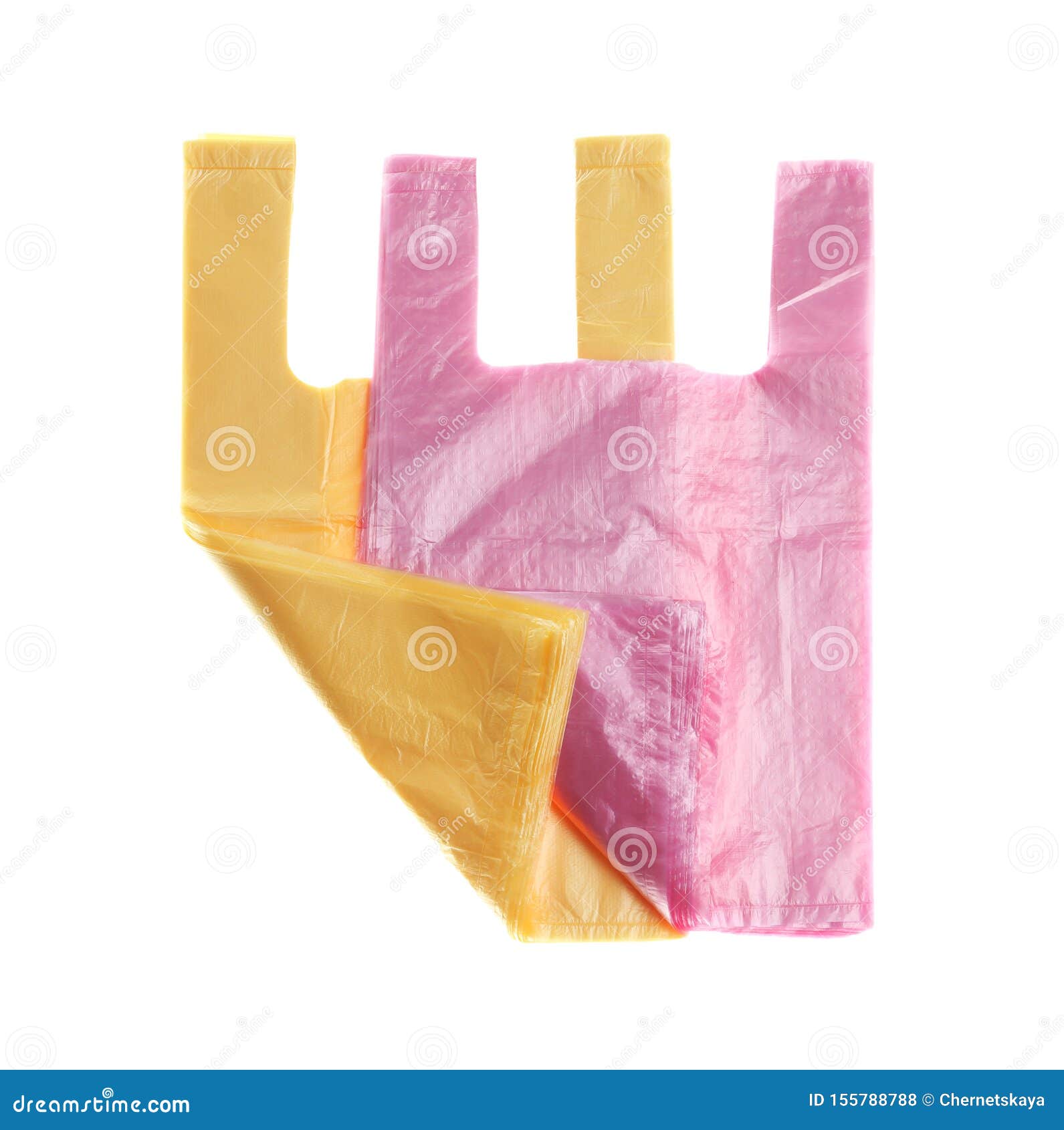 Stack of Plastic Bags Isolated on White Stock Photo - Image of disposal ...