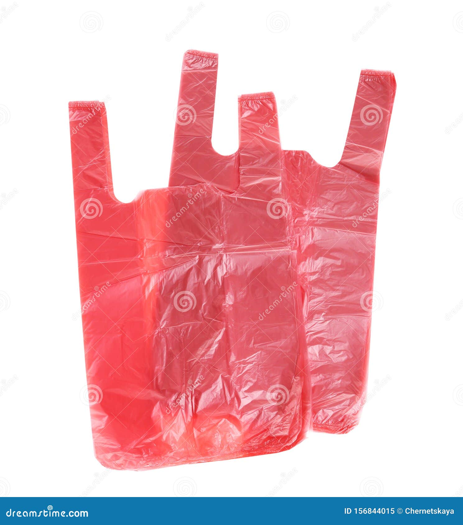 Stack of Plastic Bags Isolated on White Stock Image - Image of ...