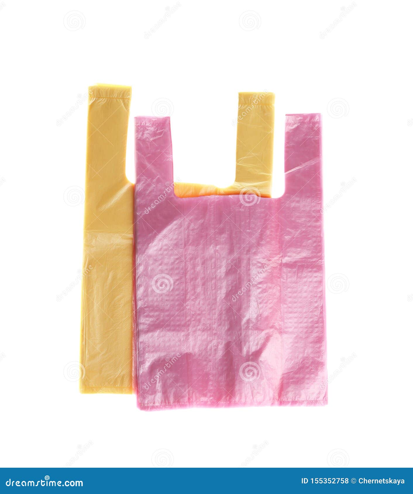 Stack of Plastic Bags Isolated on White Stock Photo - Image of mockup ...