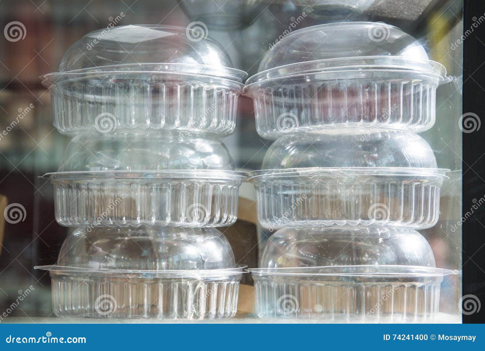 Stack of plastic boxes stock photo. Image of food, product - 74241400