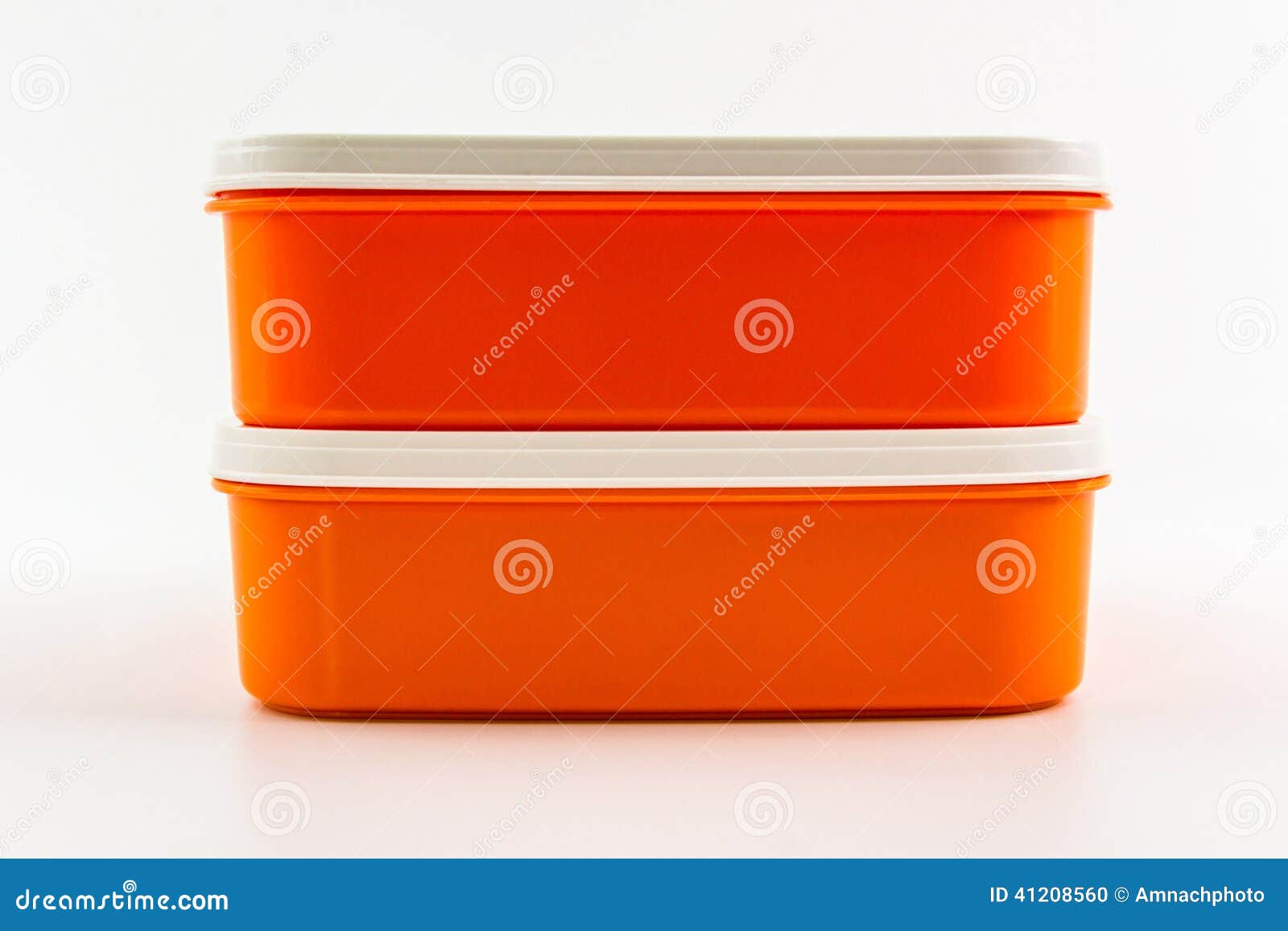 Stack Plastic Boxes Package. Stock Photo - Image of empty, object: 41208560