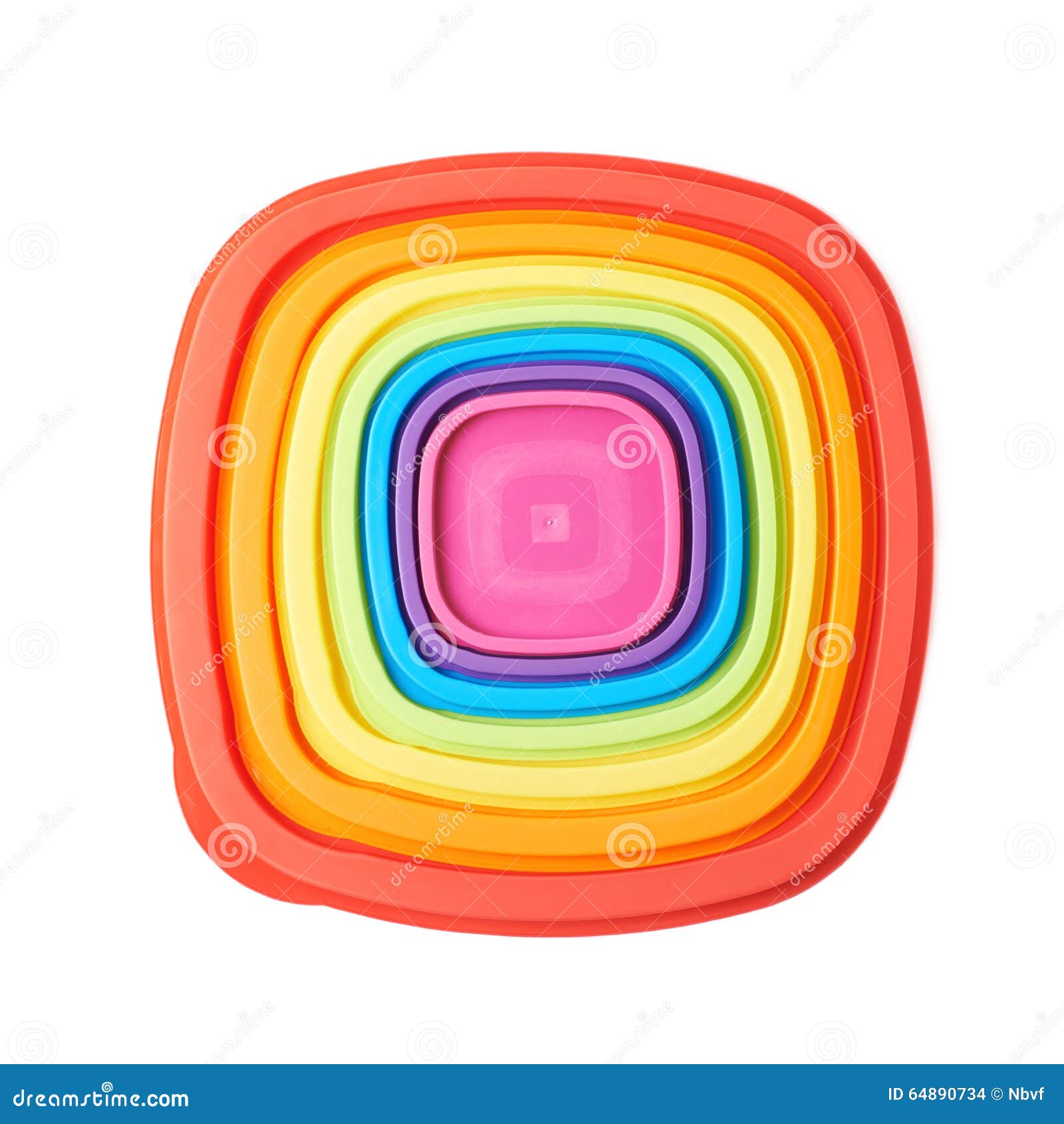 Stack of Plastic Caps Isolated Stock Photo - Image of blank, dinner ...