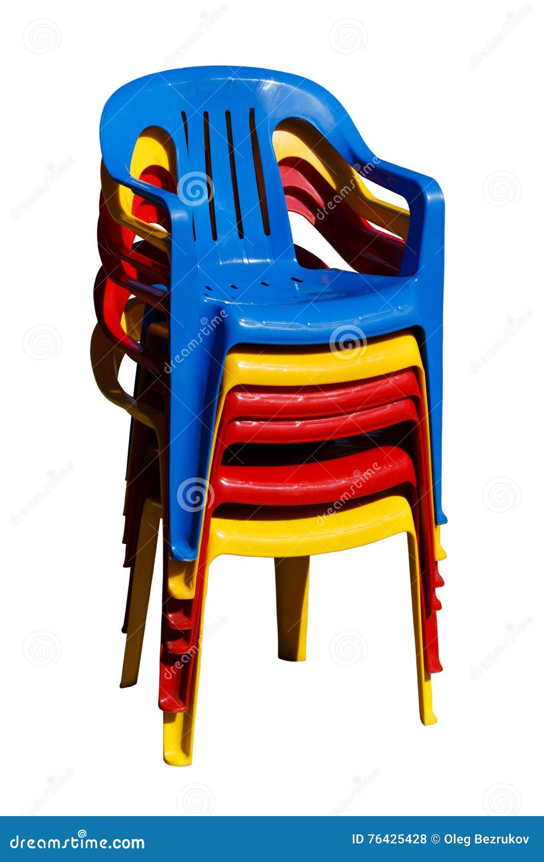 A stack of plastic chairs stock photo. Image of office - 76425428