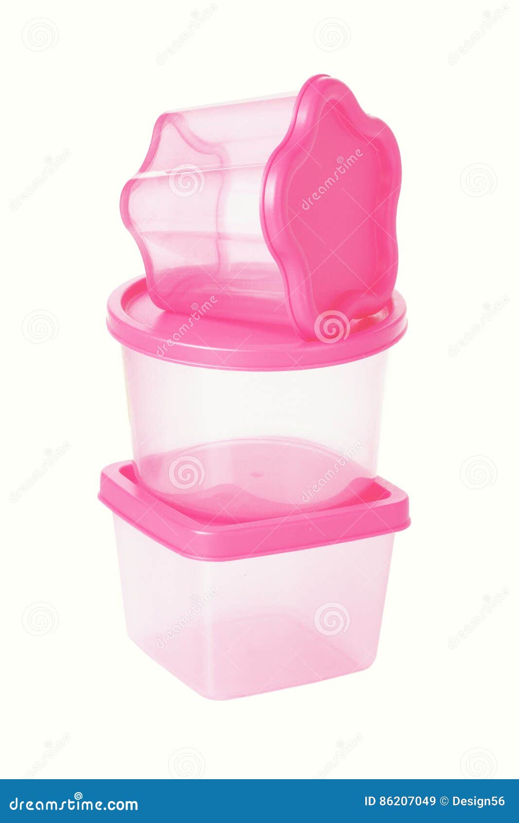 Stack of Plastic Containers Stock Image - Image of pattern, isolated ...