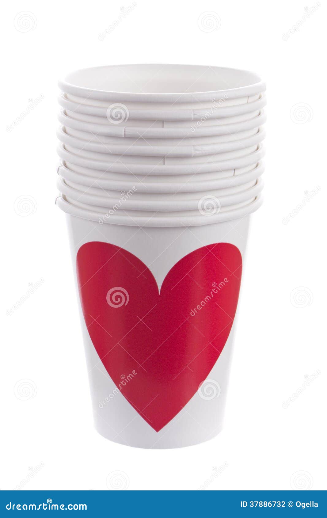 Stack of Plastic Cups Isolated Stock Photo - Image of stack, plastic ...