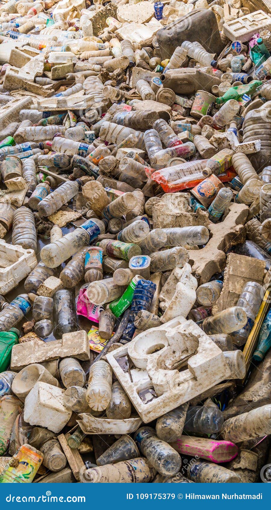 Stack of plastic garbage editorial stock image. Image of industry ...