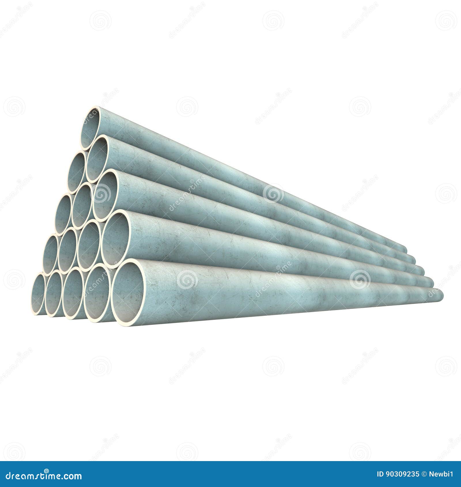 Stack of plastic pipes. stock illustration. Illustration of plumbing ...